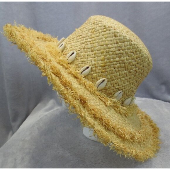 l*space | Accessories | Lspace Tripple Fringe Natural Wide Brim ...